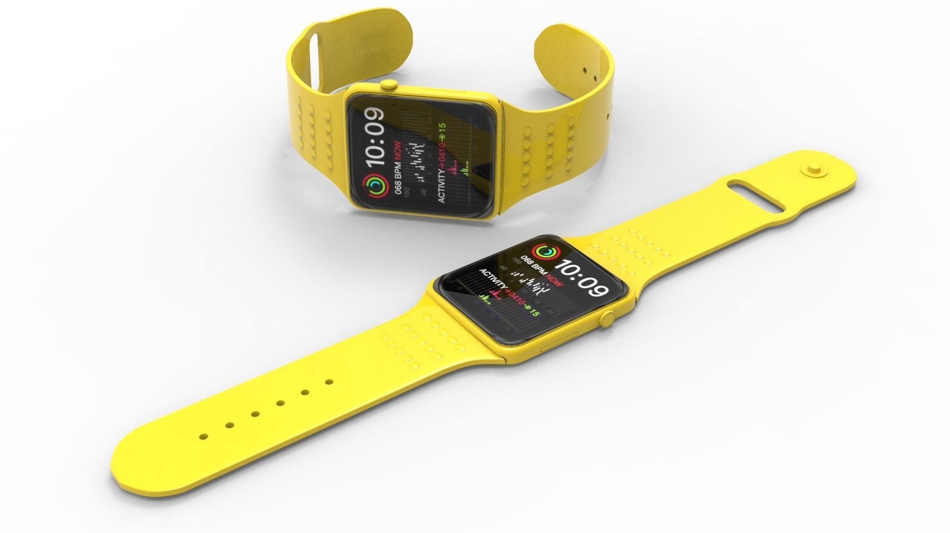 SMART WATCH -YELLOW 3D model animated | CGTrader