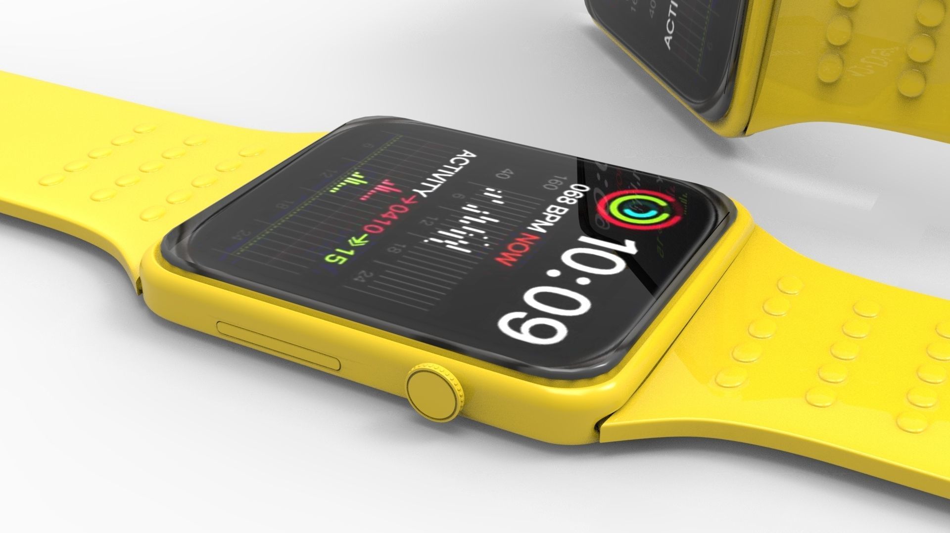 SMART WATCH -YELLOW 3D model animated | CGTrader