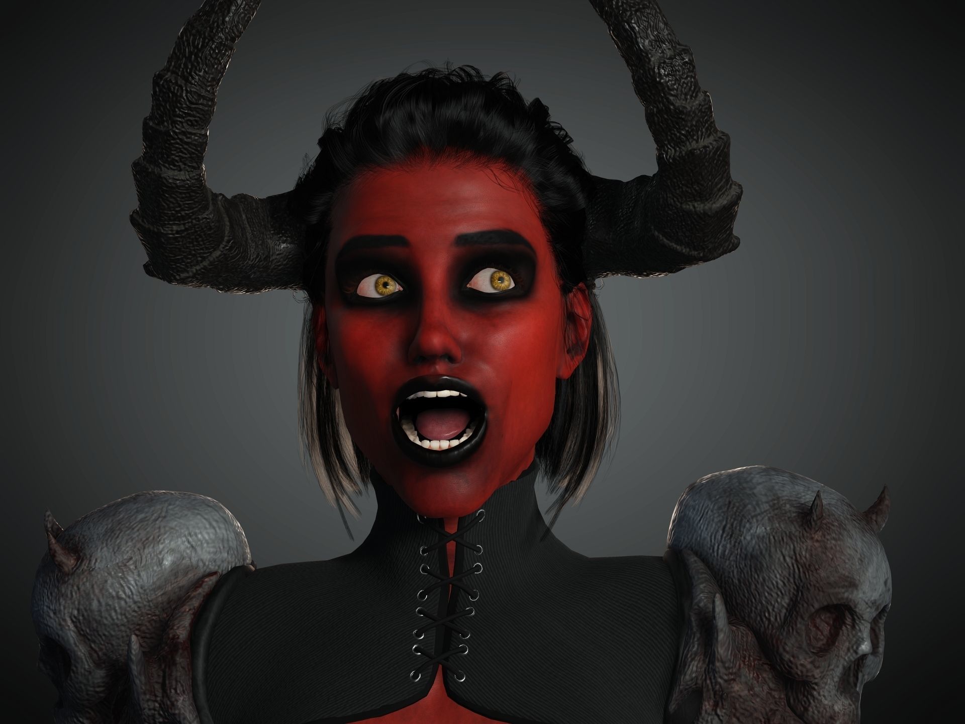 3D model Demon Girl Game Ready VR / AR / low-poly | CGTrader
