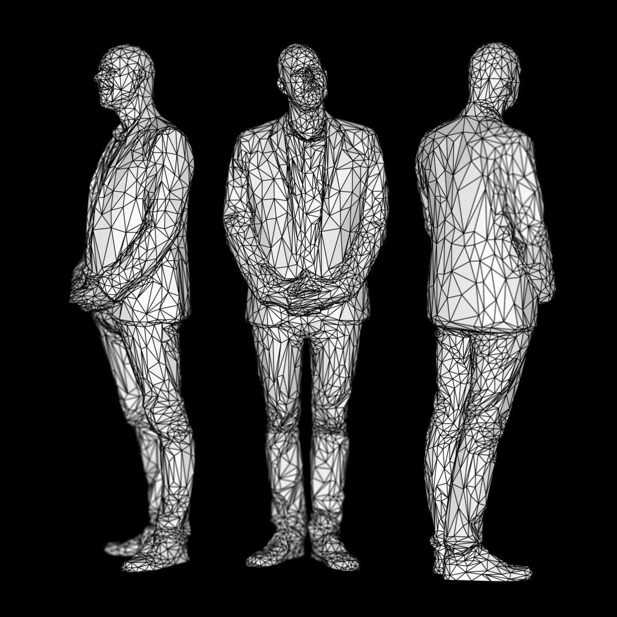 3D model Male Standing Low Poly VR / AR / low-poly | CGTrader