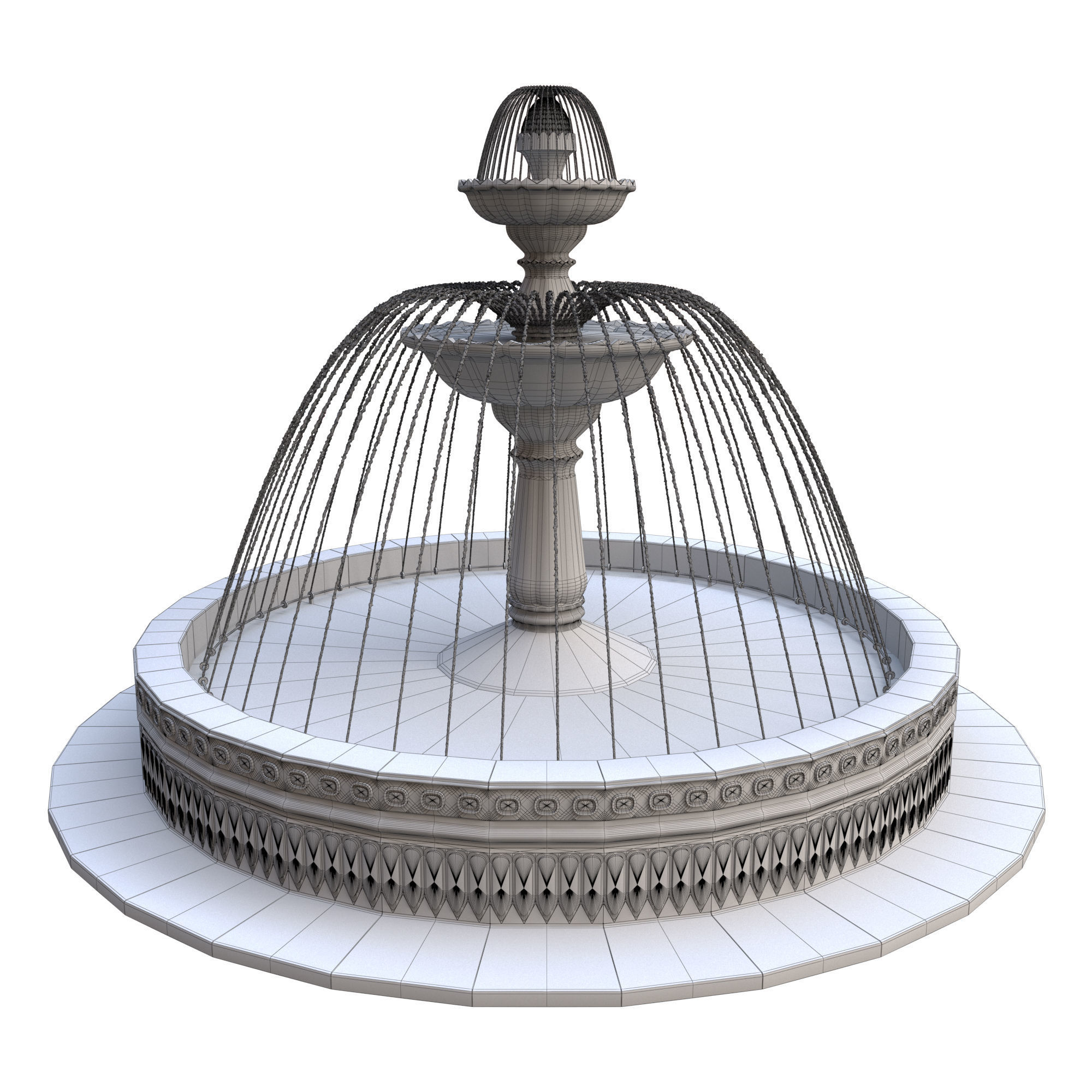 Classic Garden Fountain - Water Feature 3D model | CGTrader