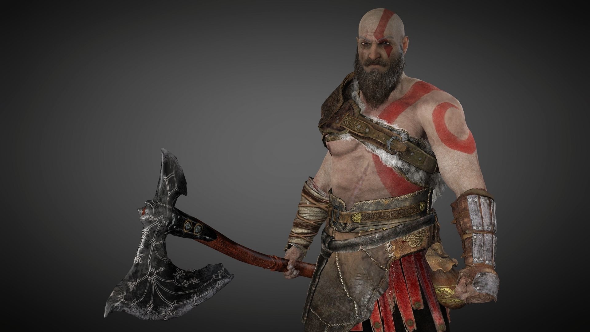 3D model God Of War kratos VR / AR / low-poly | CGTrader