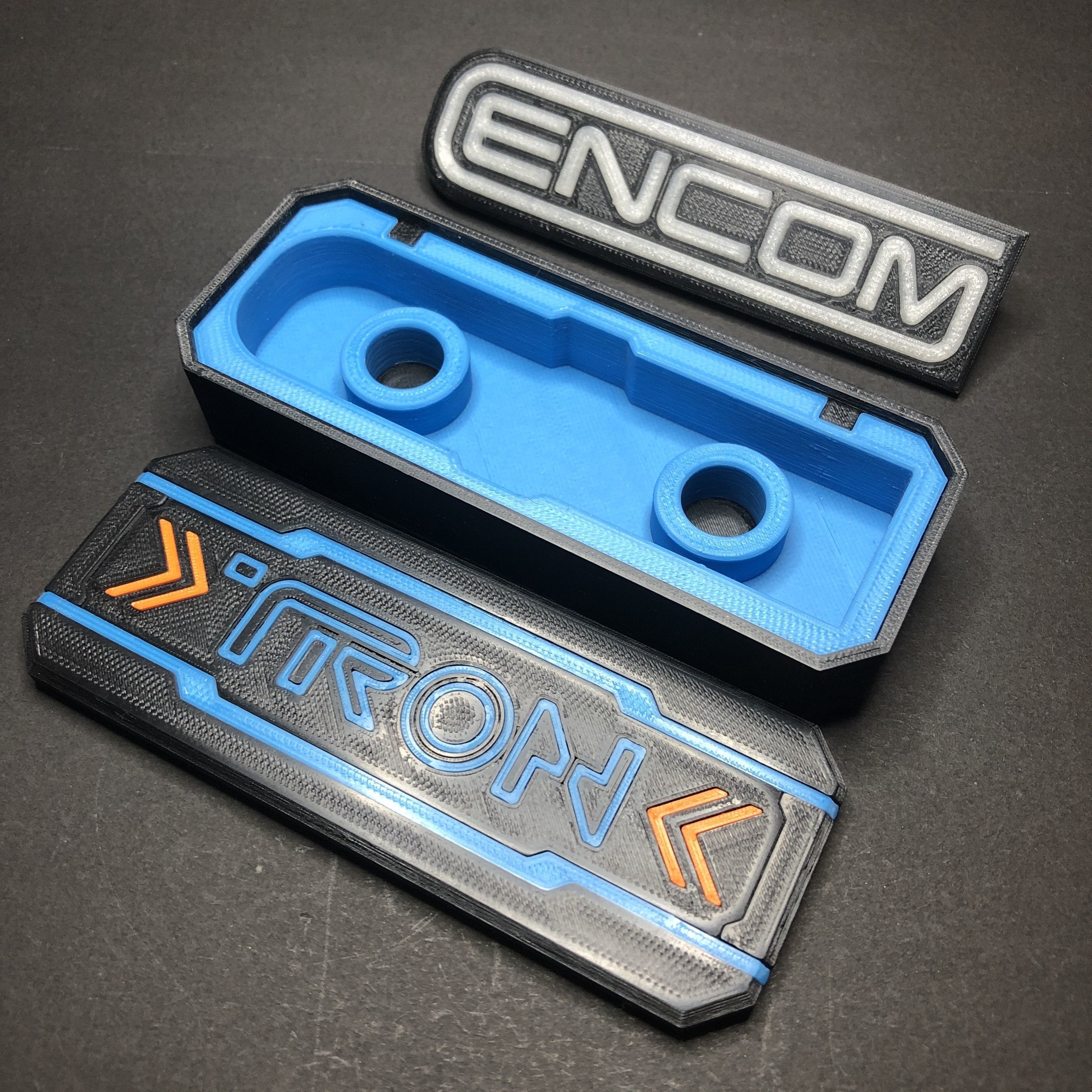 Tron ENCOM Logo Badge 3D model 3D printable | CGTrader