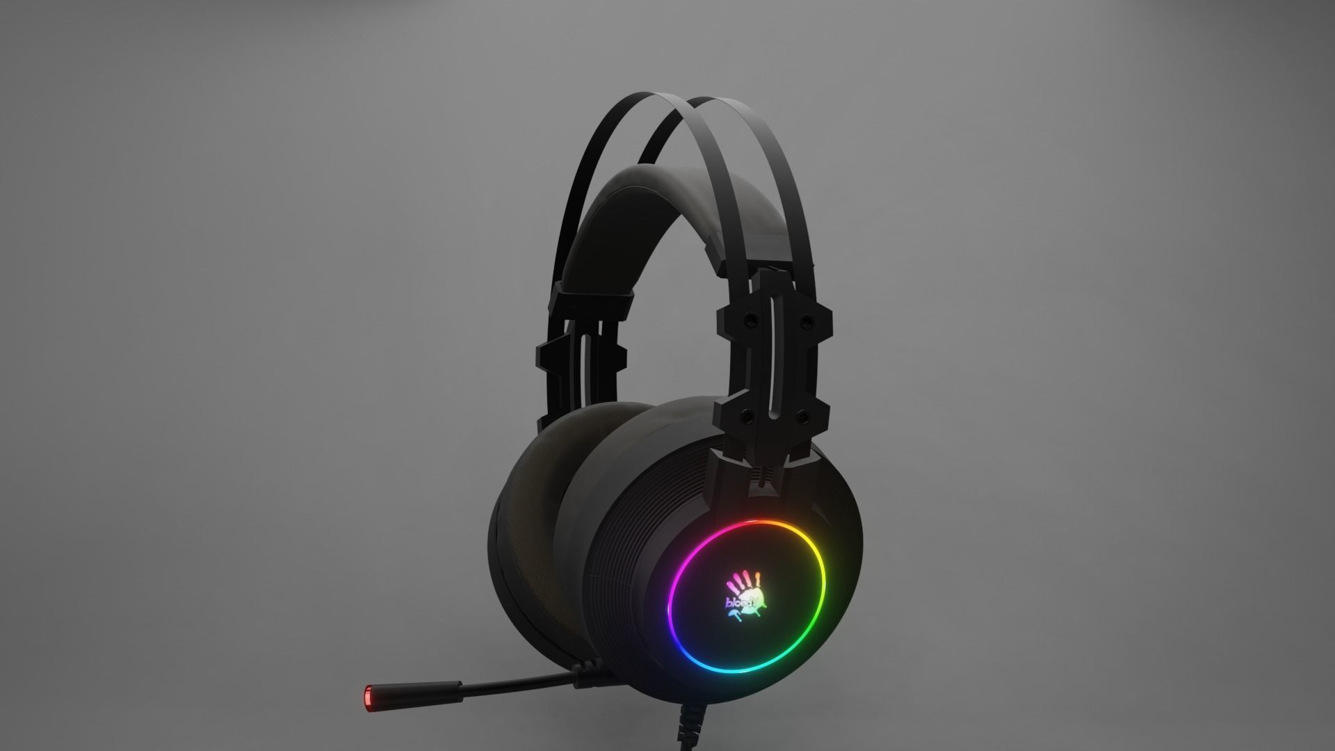 Bloody G528C Gaming Headphone 3D model animated | CGTrader