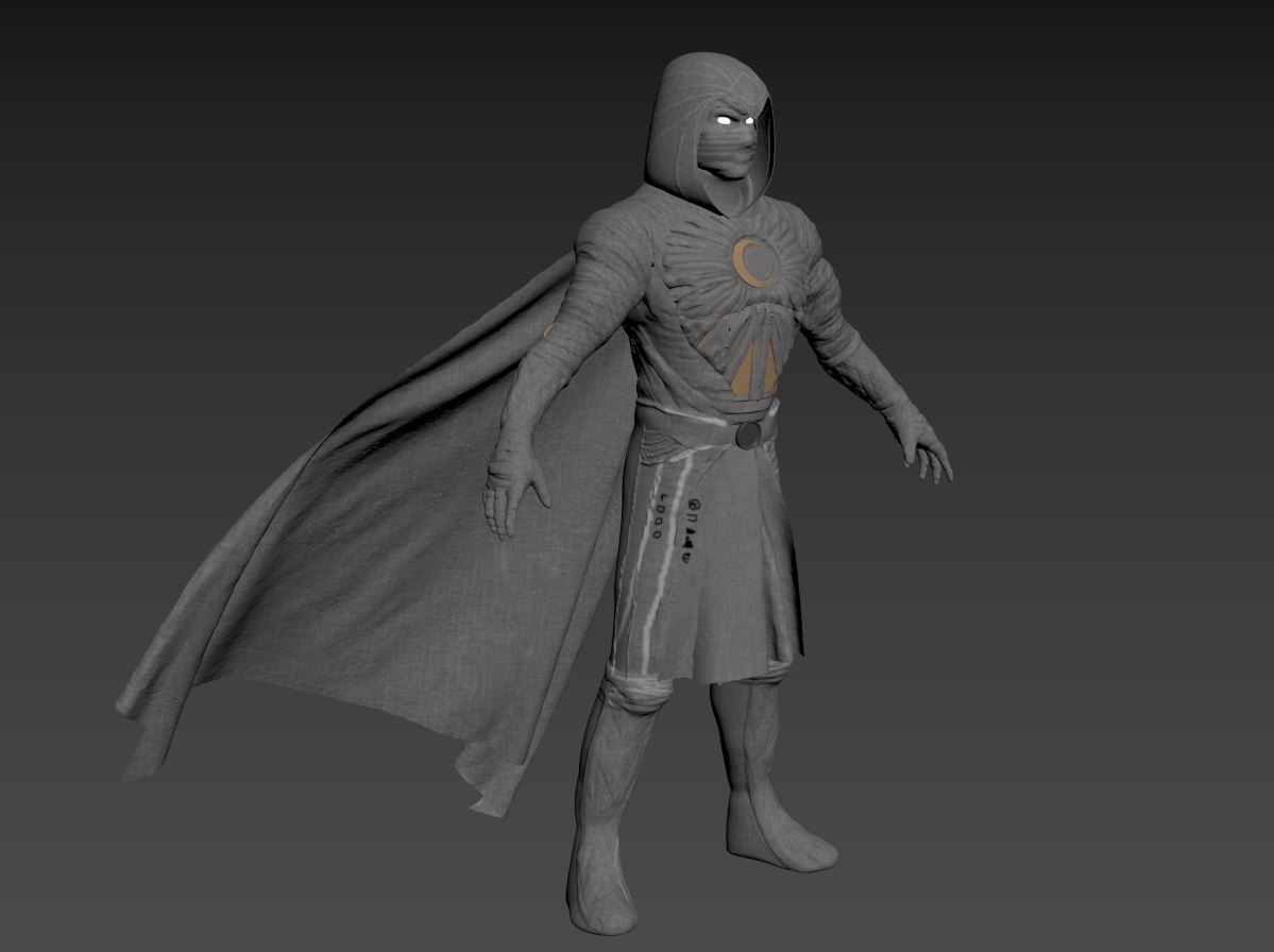 Moon knight 3D model rigged | CGTrader