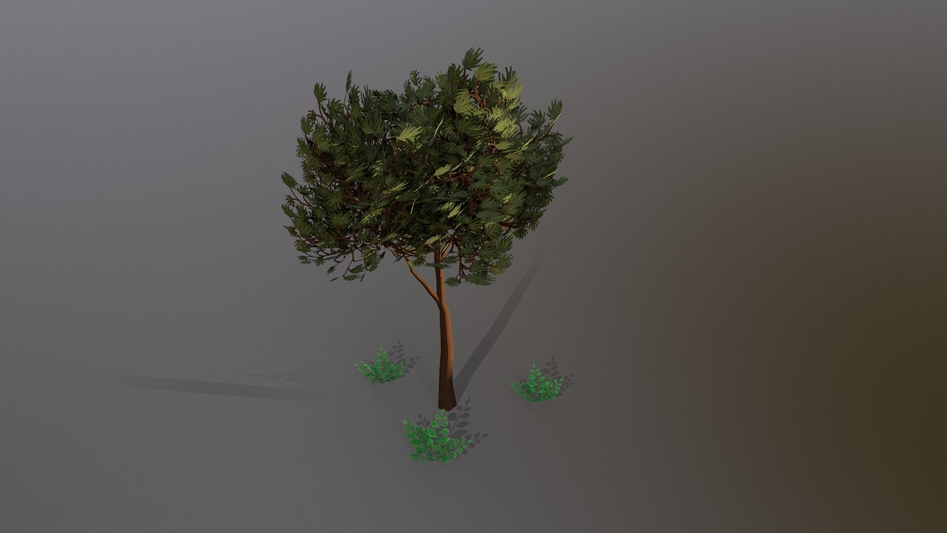 3D model Stylized Pine Spruce Tree PBR Game Ready Asset VR / AR / low ...