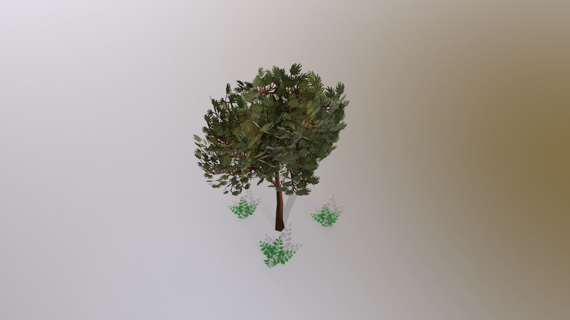3D model Stylized Pine Spruce Tree PBR Game Ready Asset VR / AR / low ...