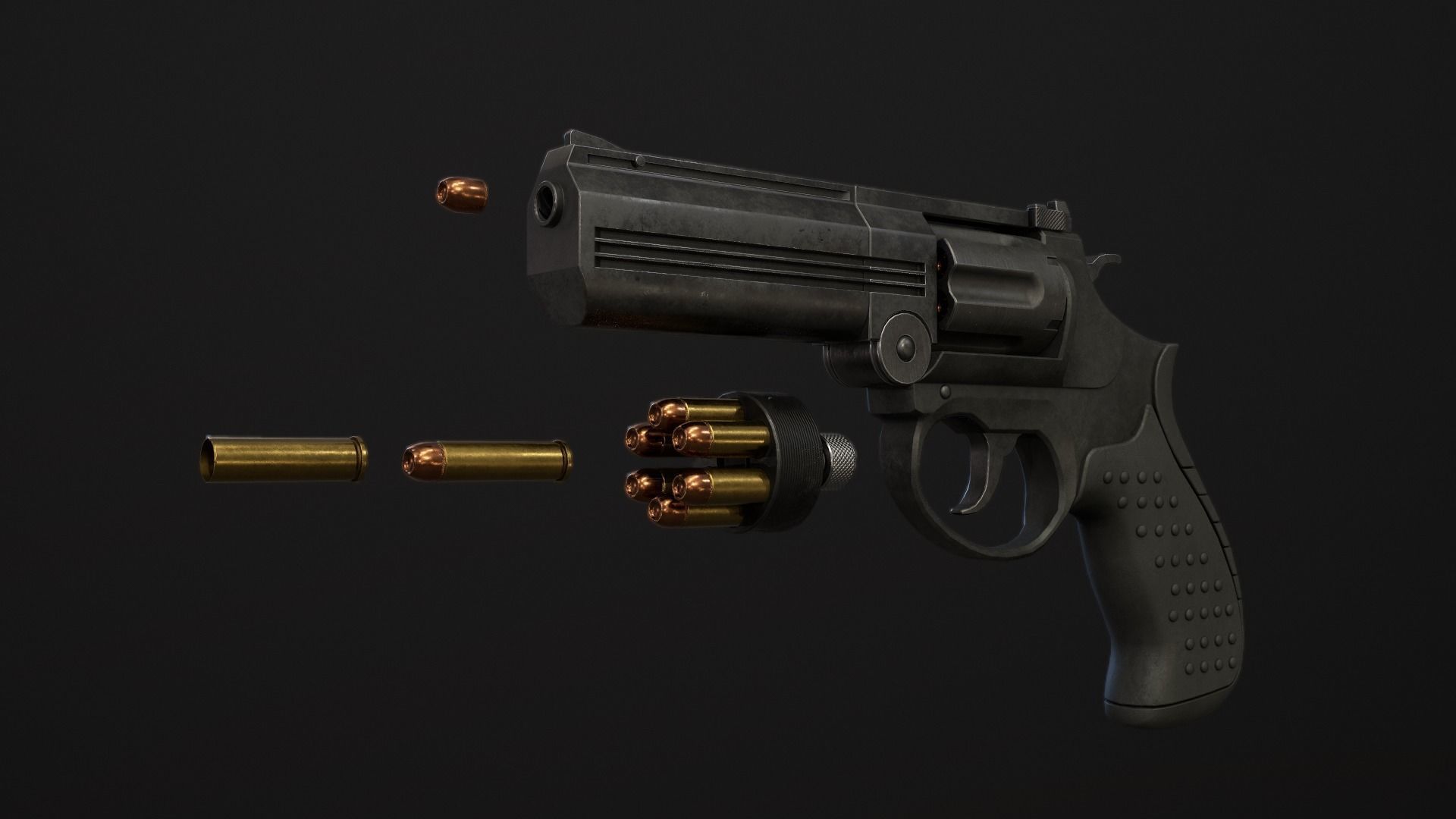 3D model MP-412 Rex Model and Textures VR / AR / low-poly | CGTrader