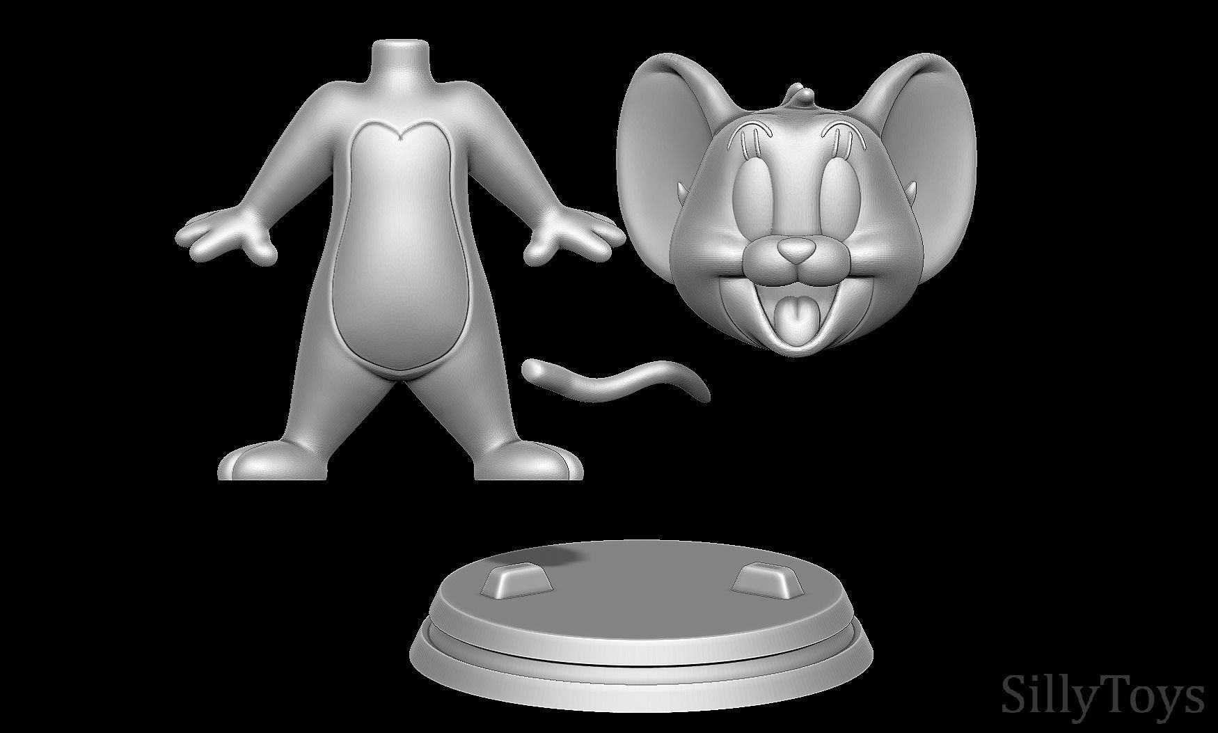 Jerry - Tom and Jerry 3D model 3D printable | CGTrader