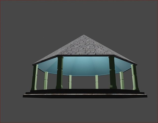 3D model Park Hut VR / AR / low-poly | CGTrader
