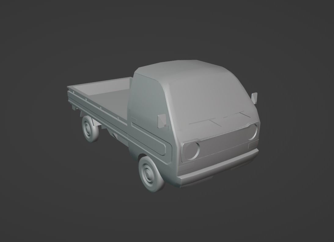 3D model Mitsubishi Minicab Pick Up VR / AR / low-poly | CGTrader