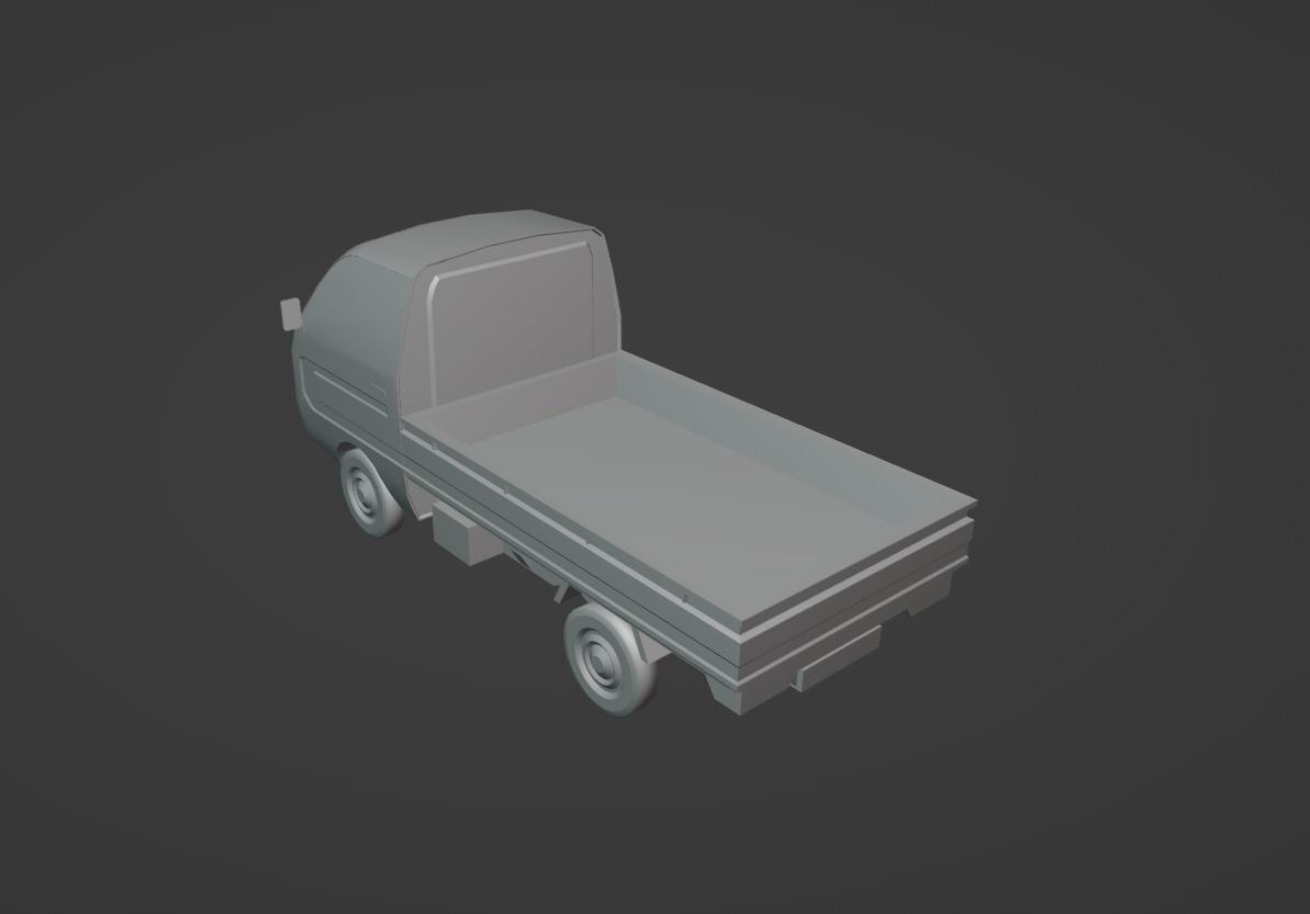 3D model Mitsubishi Minicab Pick Up VR / AR / low-poly | CGTrader