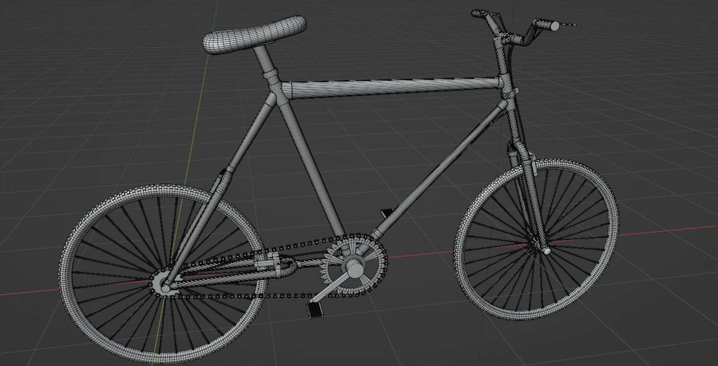 3D model Bi Cycle Low Poly VR / AR / low-poly | CGTrader