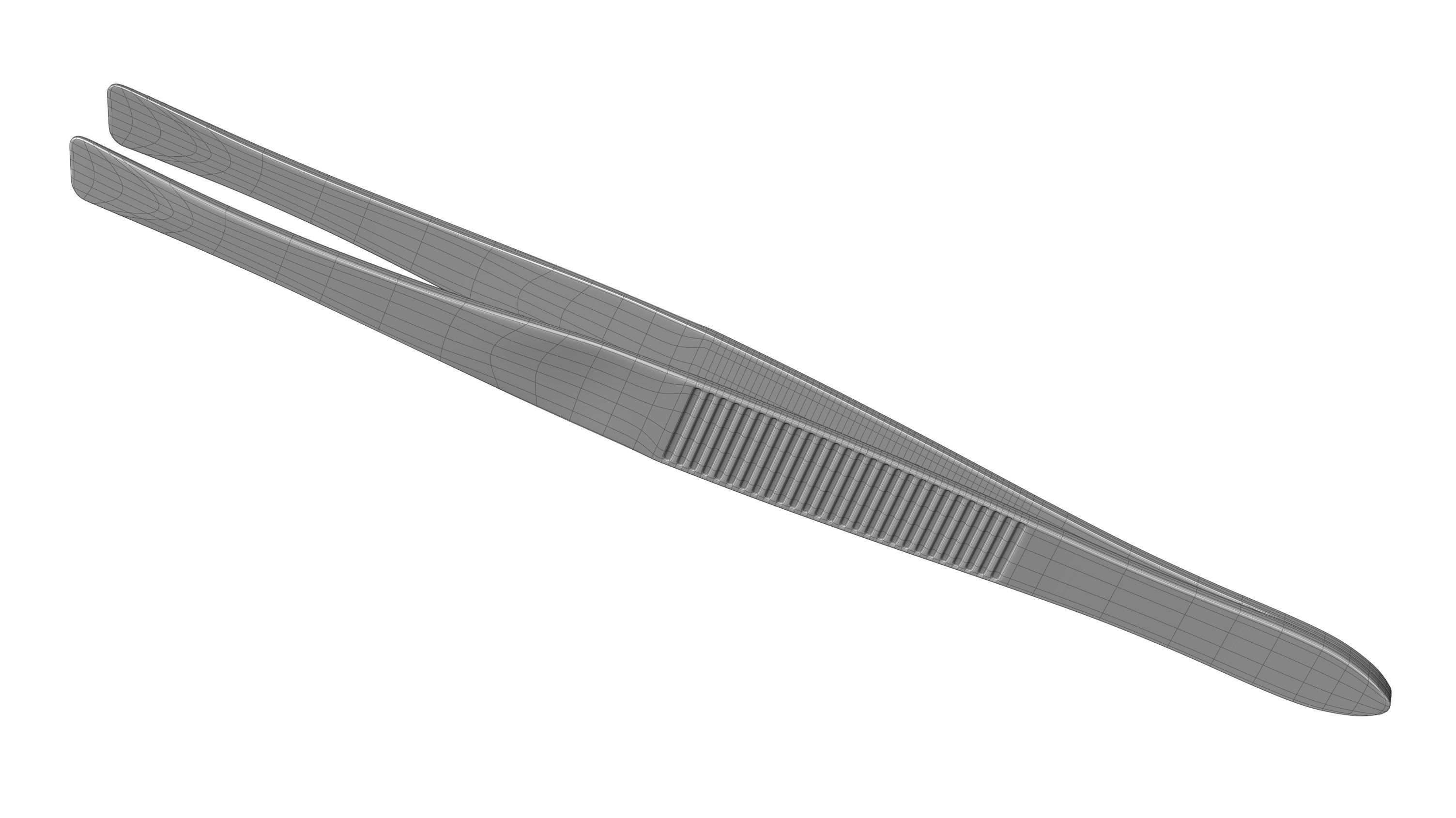 Tweezer stainless steel tweezers 3D model | CGTrader