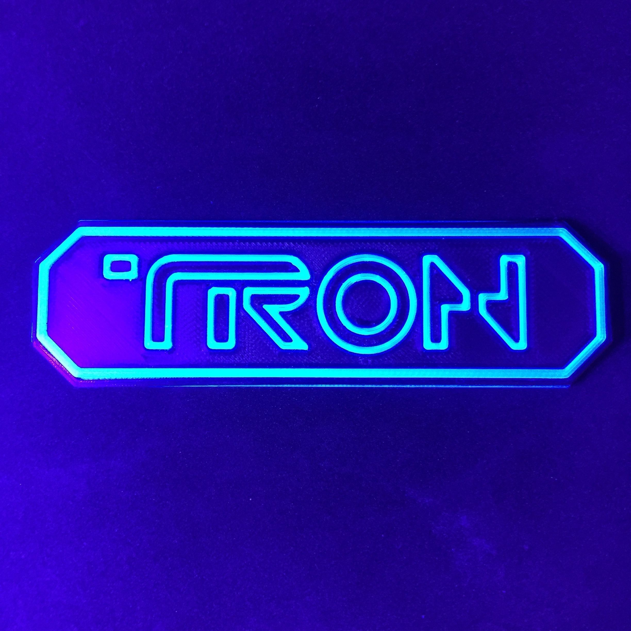 Tron Emblem Badge 3D model 3D printable | CGTrader
