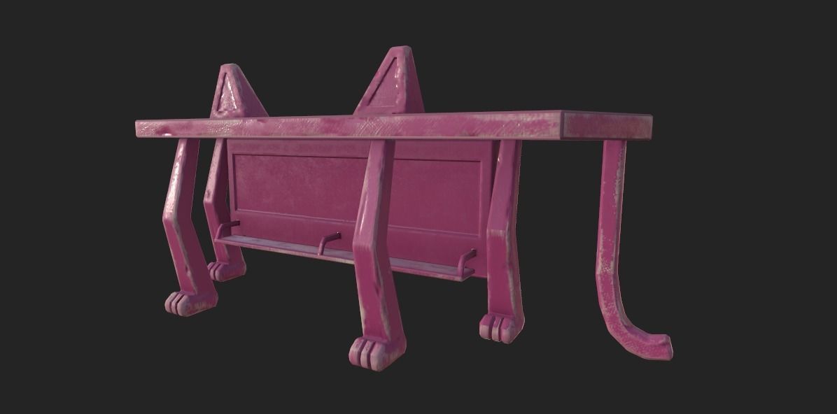cat bus stop 3D model | CGTrader