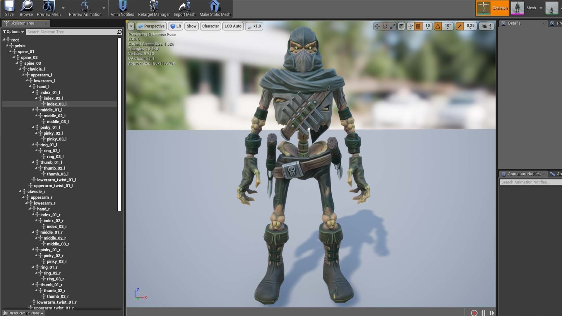 3D model Fantasy Skeleton Rogue 1 VR / AR / low-poly | CGTrader