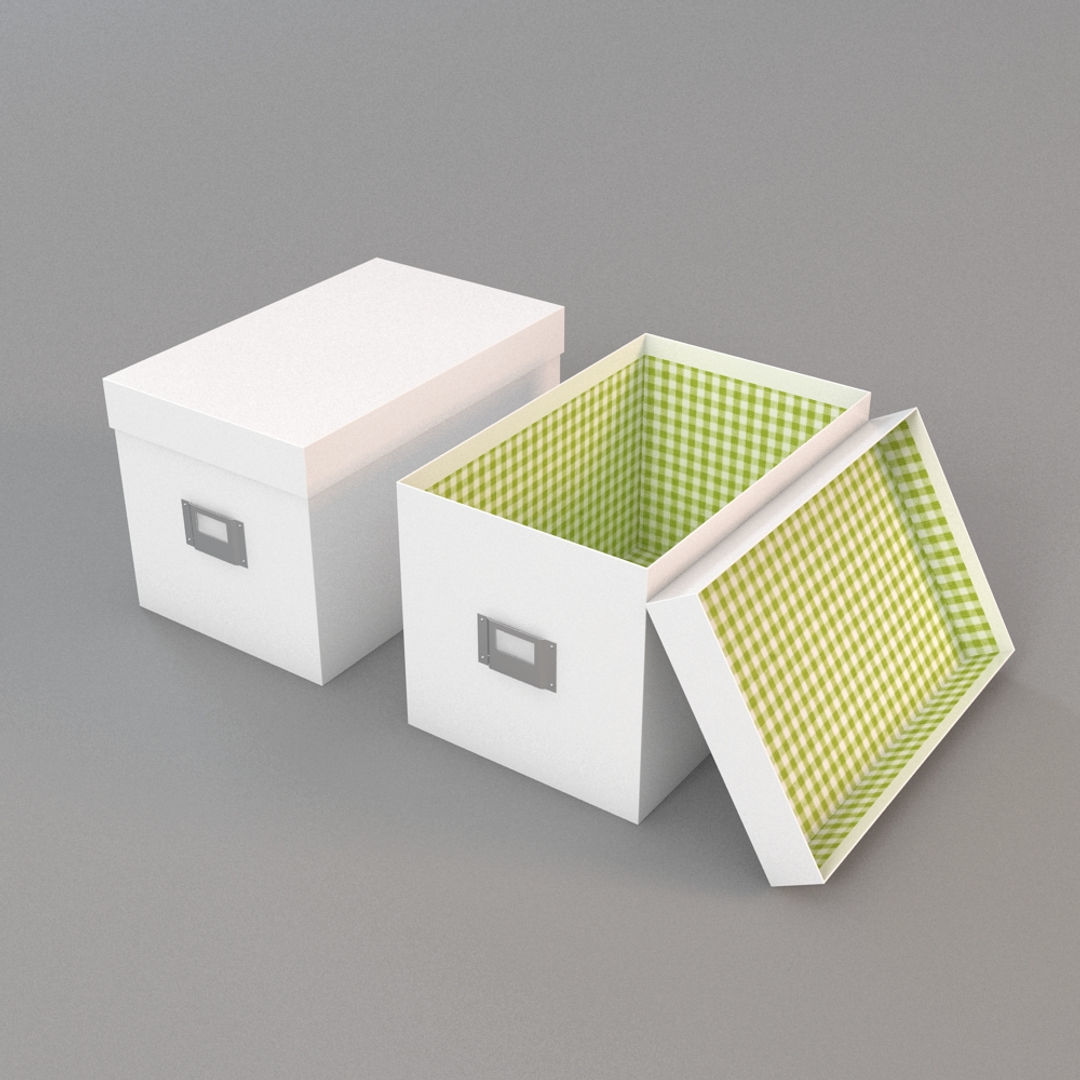 Stationery Storage Boxes 3D model | CGTrader