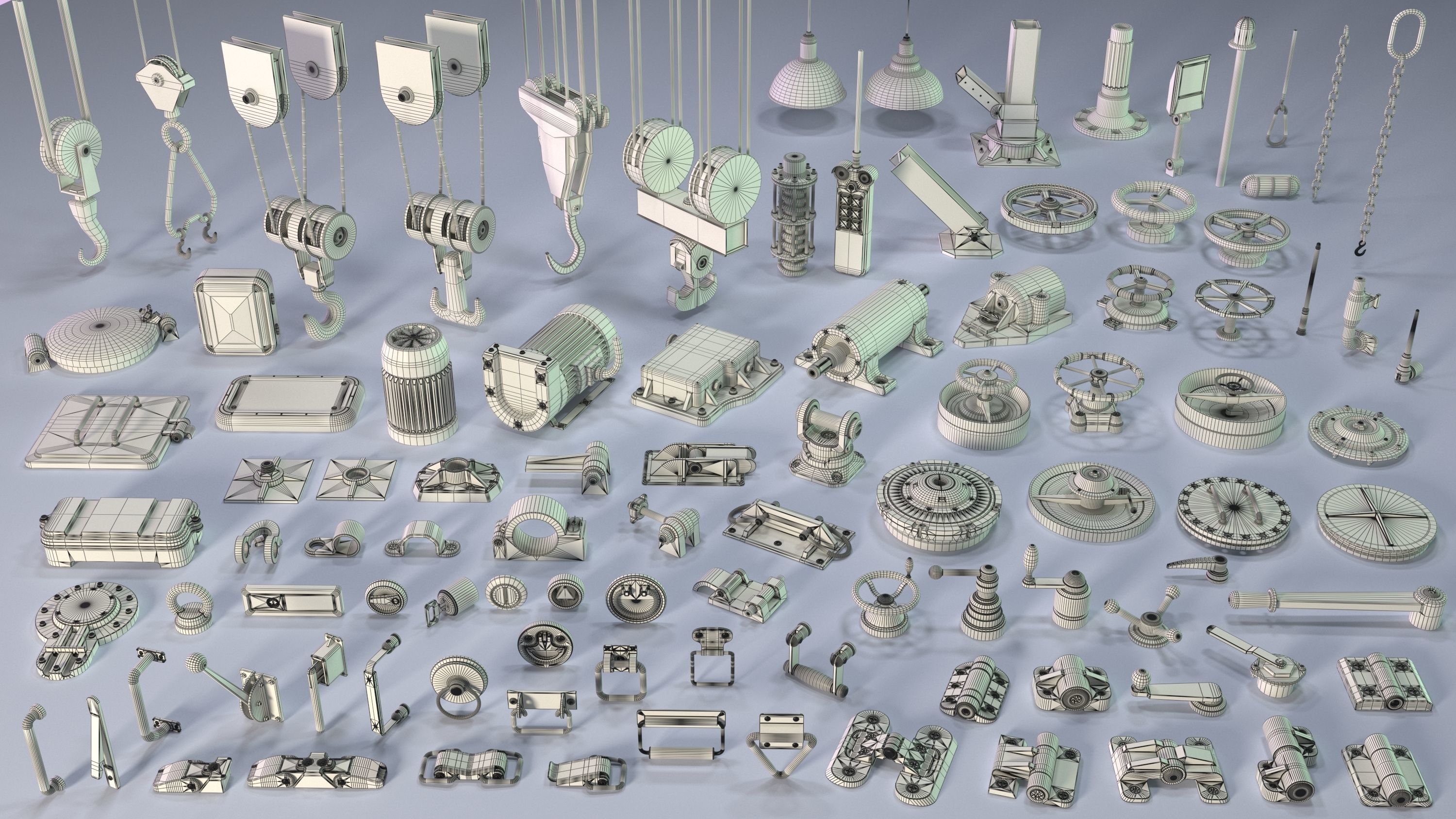 Industrial Kitbash 5 - 100 pieces 3D model | CGTrader