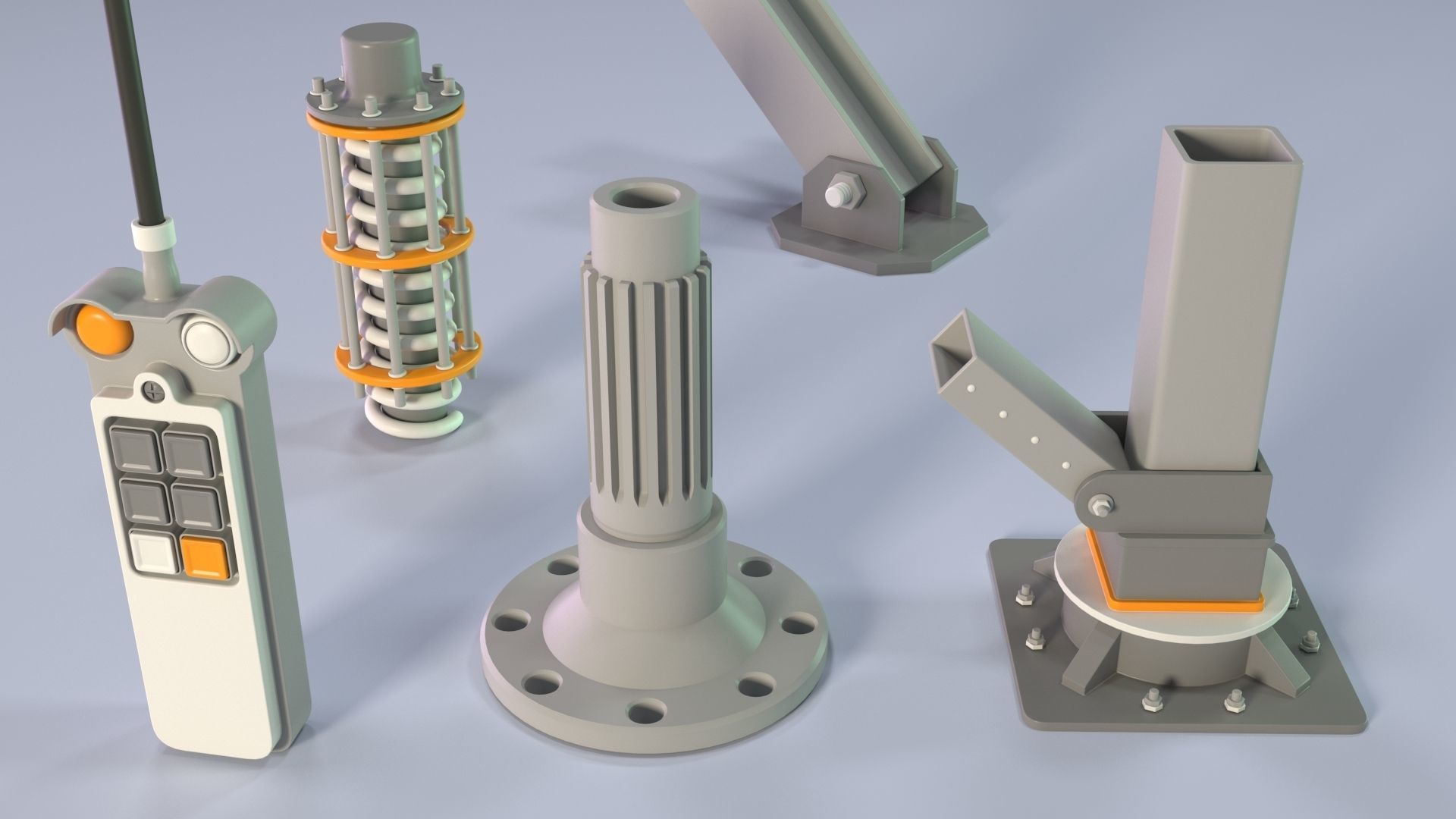 Industrial Kitbash 5 - 100 pieces 3D model | CGTrader