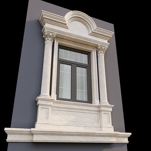 Classic element Window 3D model | CGTrader