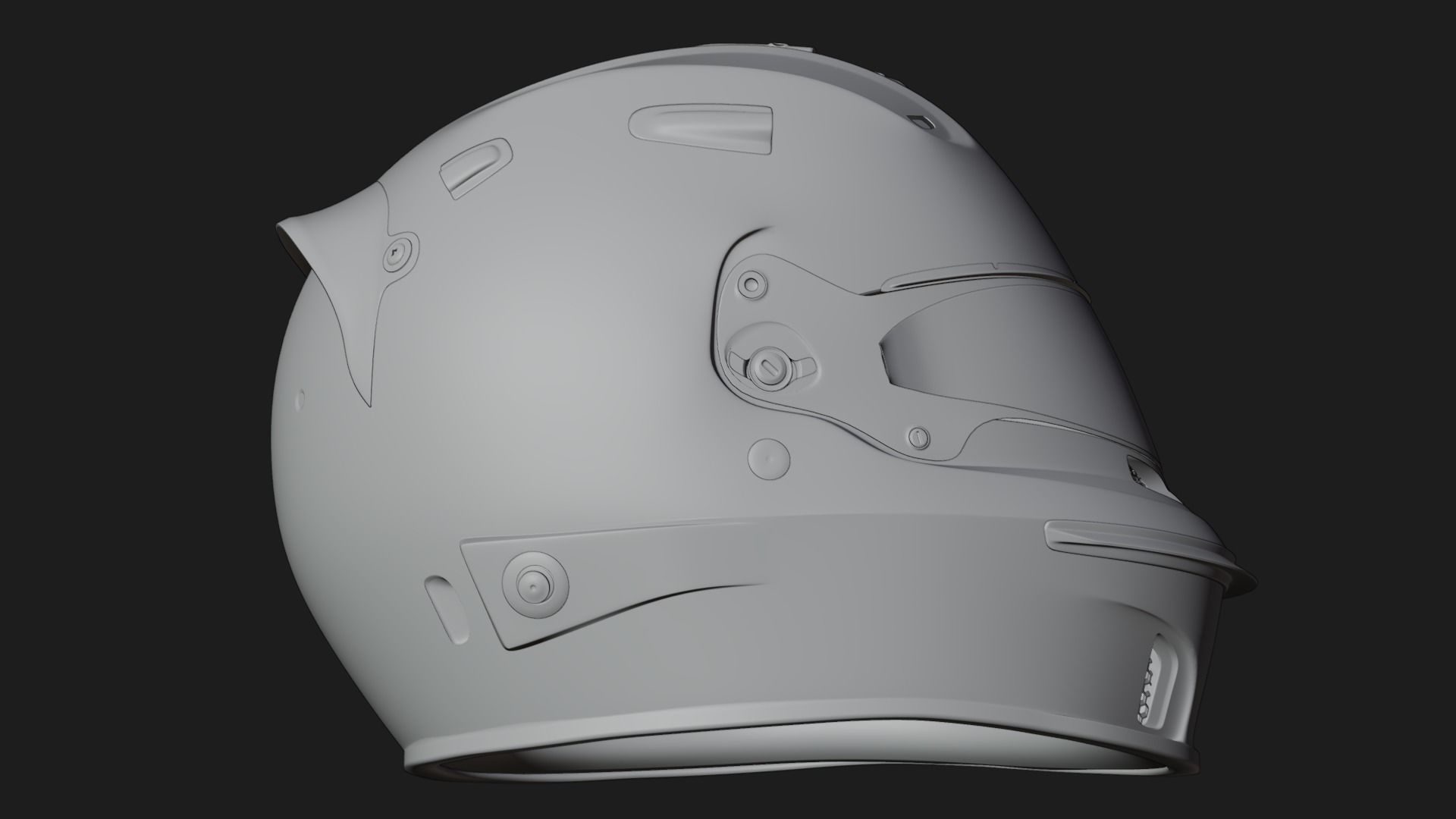 Racing Helmet free 3D model | CGTrader