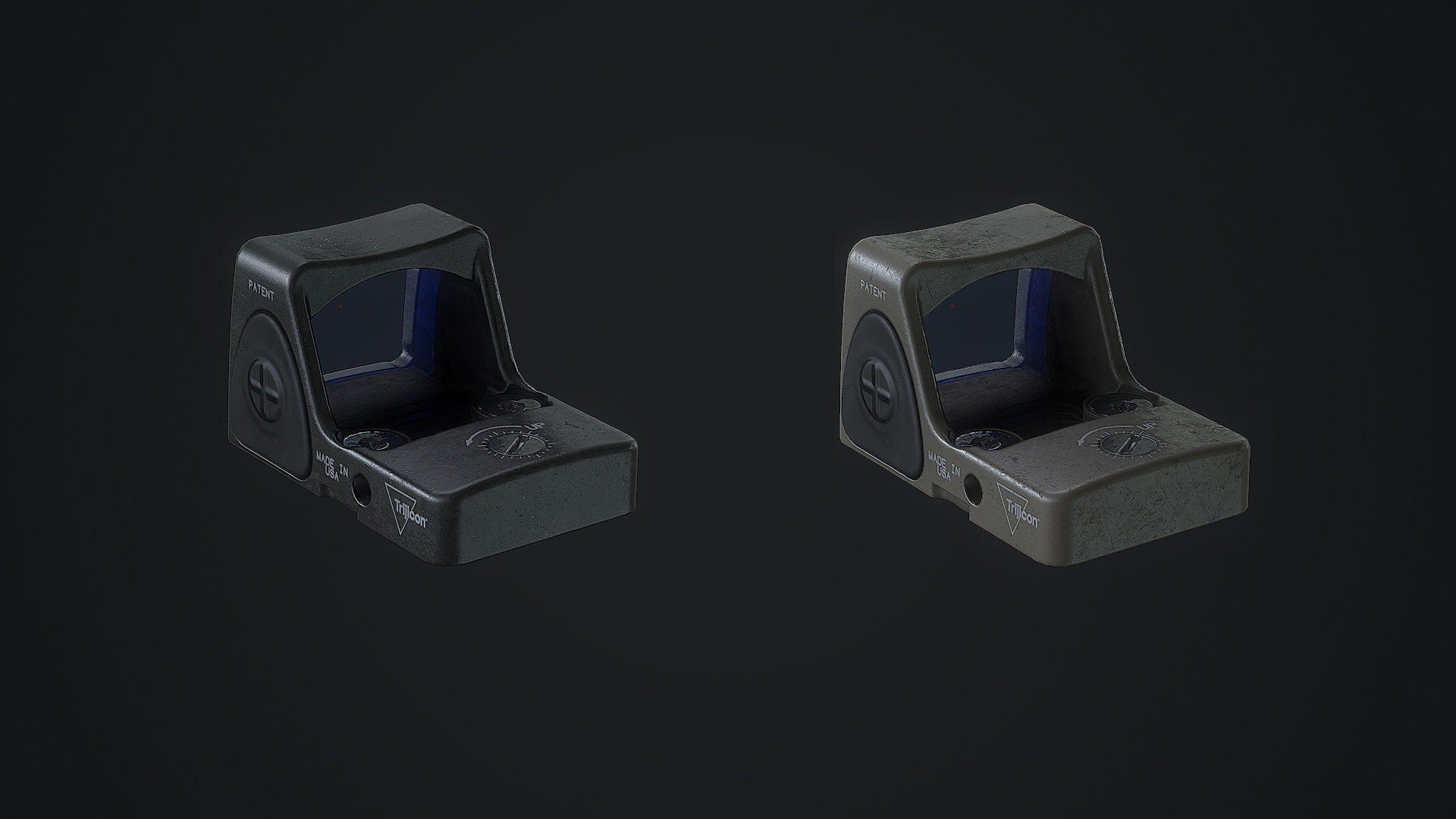 3D model RDS Trijicon Adjustable RMR and Trijicon Quick Release Mount ...