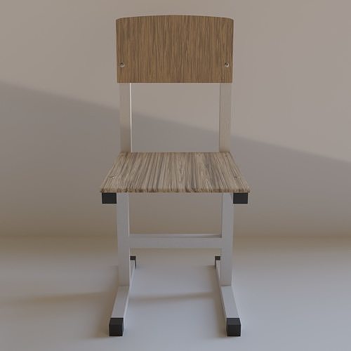 School Chair 3D model | CGTrader