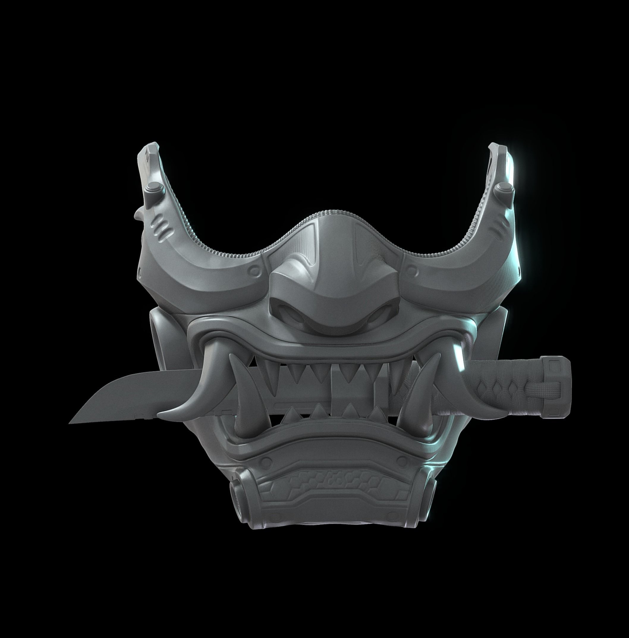 Katana Mask 3D model 3D printable | CGTrader