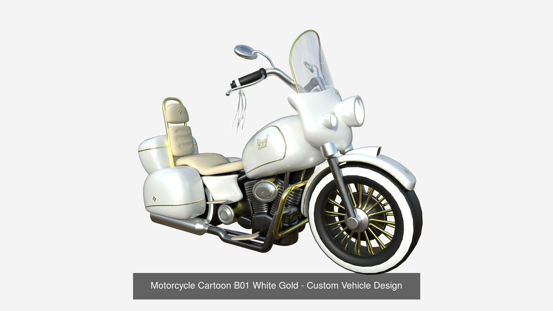 10 Motorcycle Cartoon B Collection - Custom Vehicle Design VR / AR ...