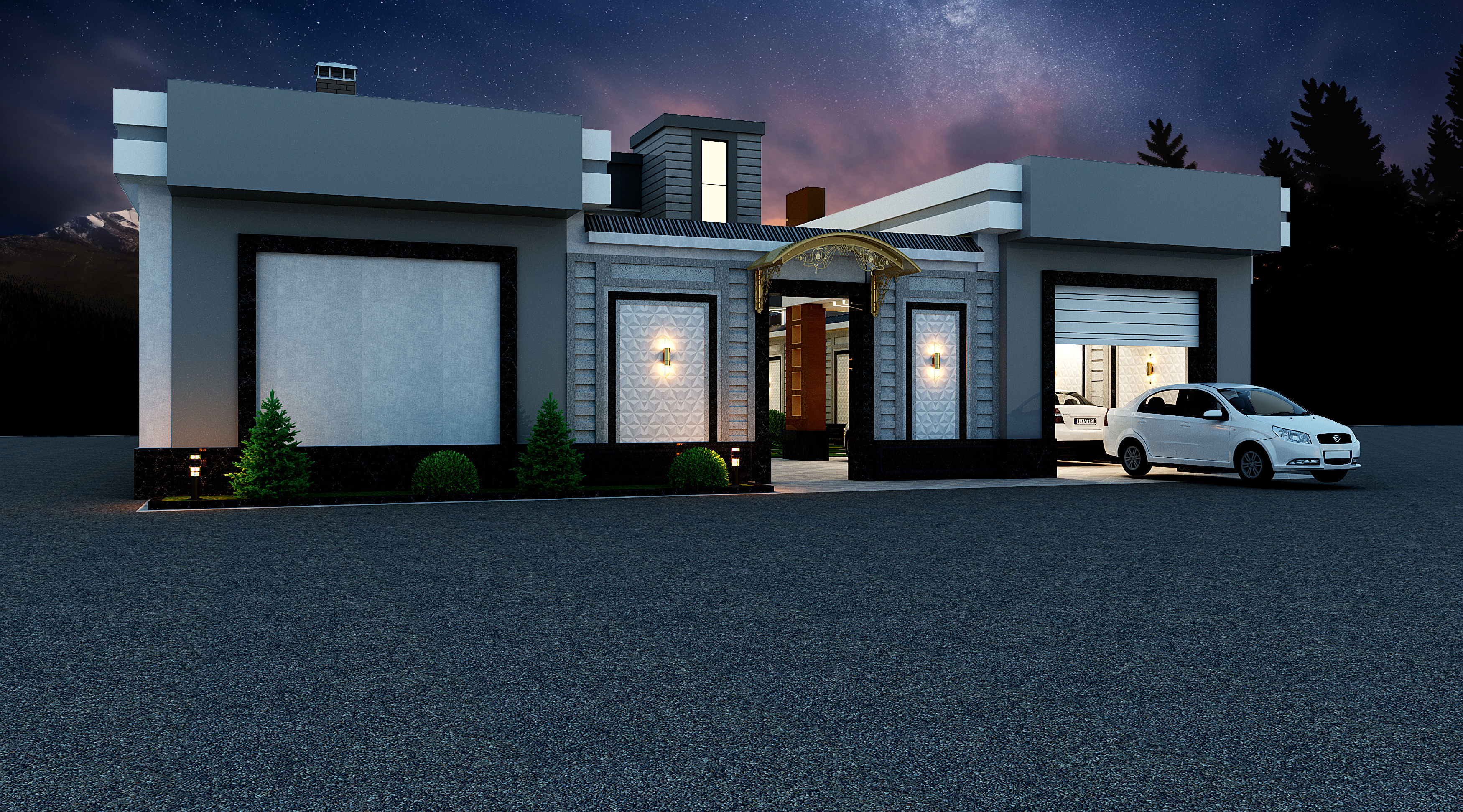 Hi-tech House 3D model | CGTrader