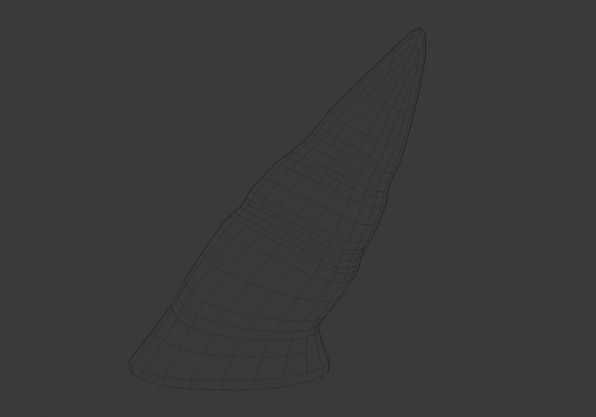simple sharp horn 3D model | CGTrader