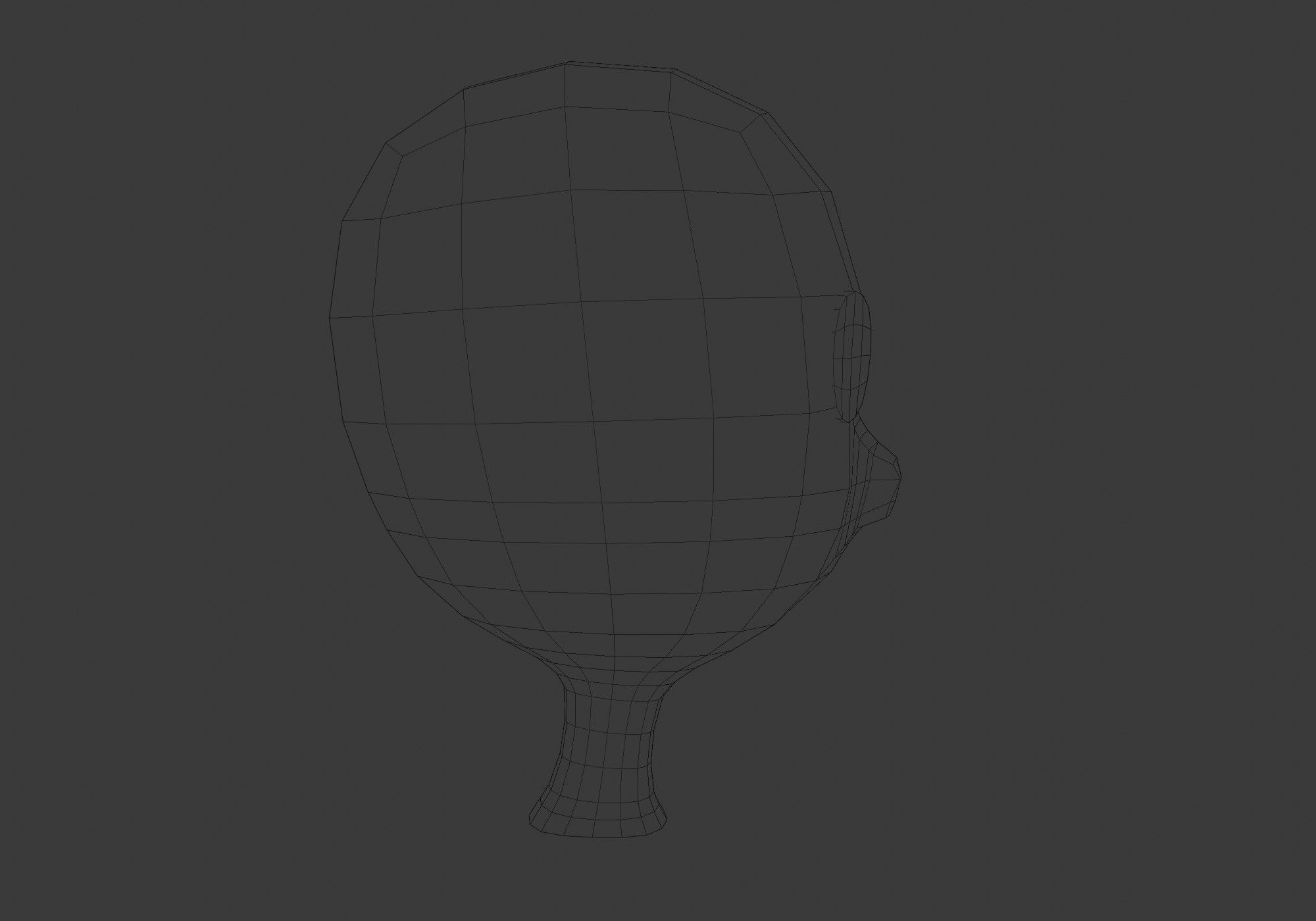 simple cartoon head 3D model | CGTrader