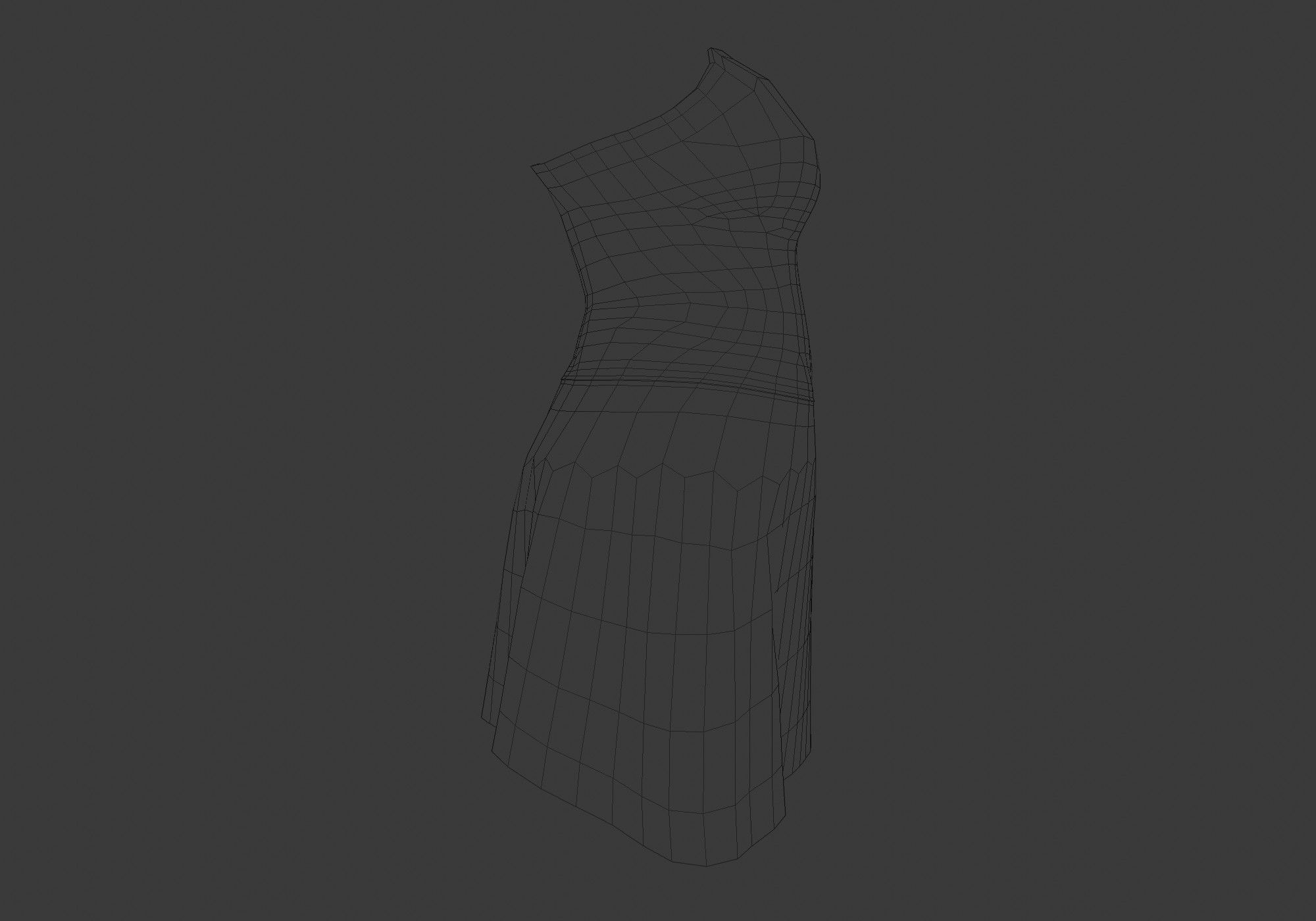 short cartoon dress 3D model | CGTrader
