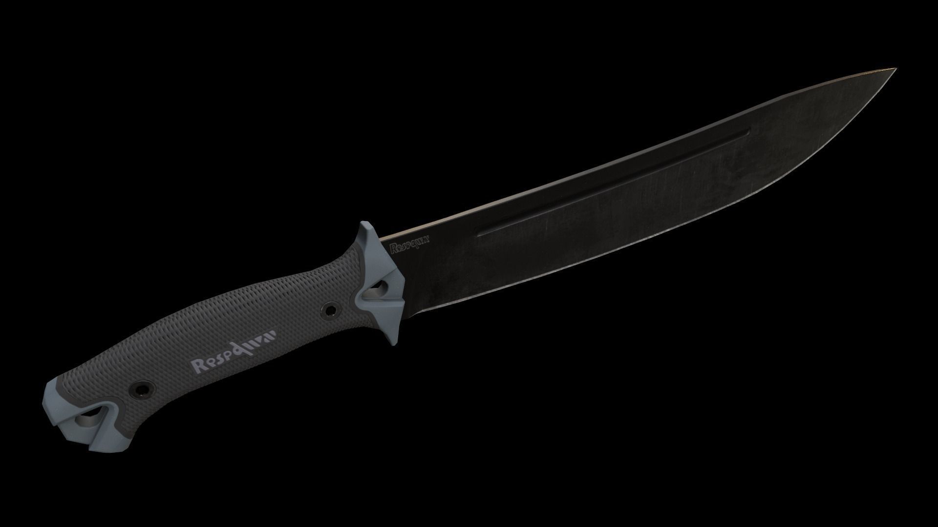 3D model camp Knife machete VR / AR / low-poly | CGTrader