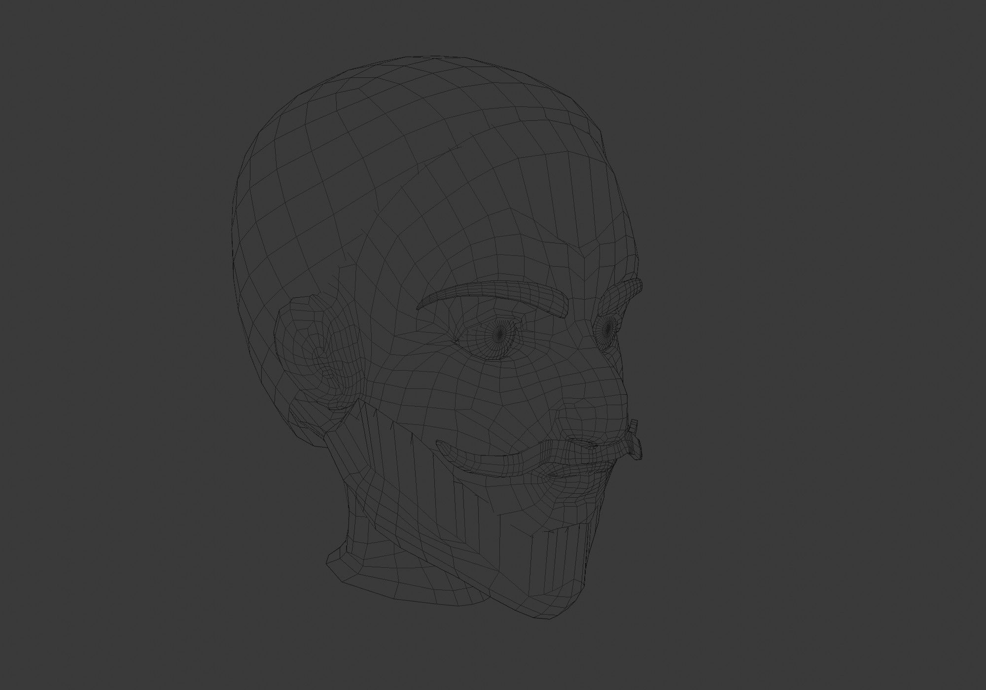 male cartoon head 3D model | CGTrader