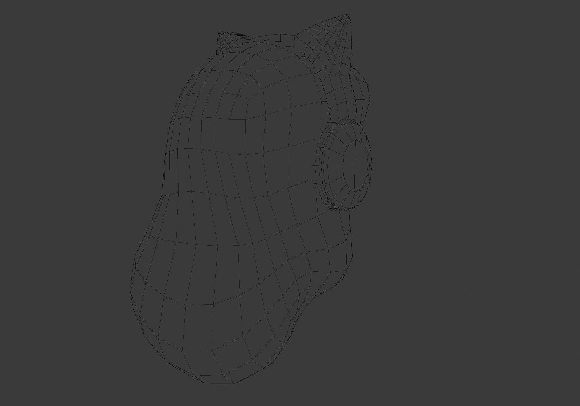 female cartoon head 3D model | CGTrader