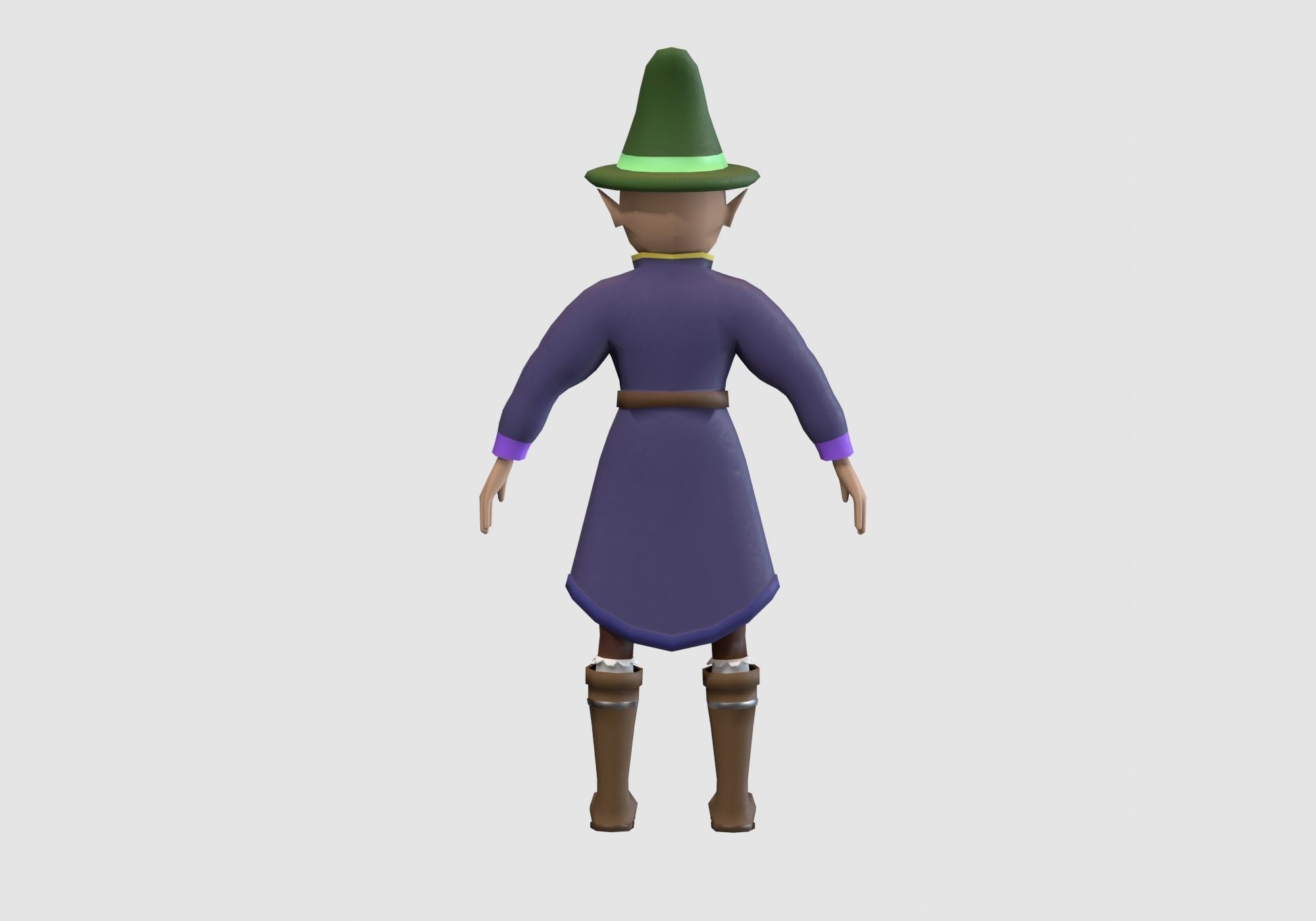 cartoon male wizard 3D model | CGTrader