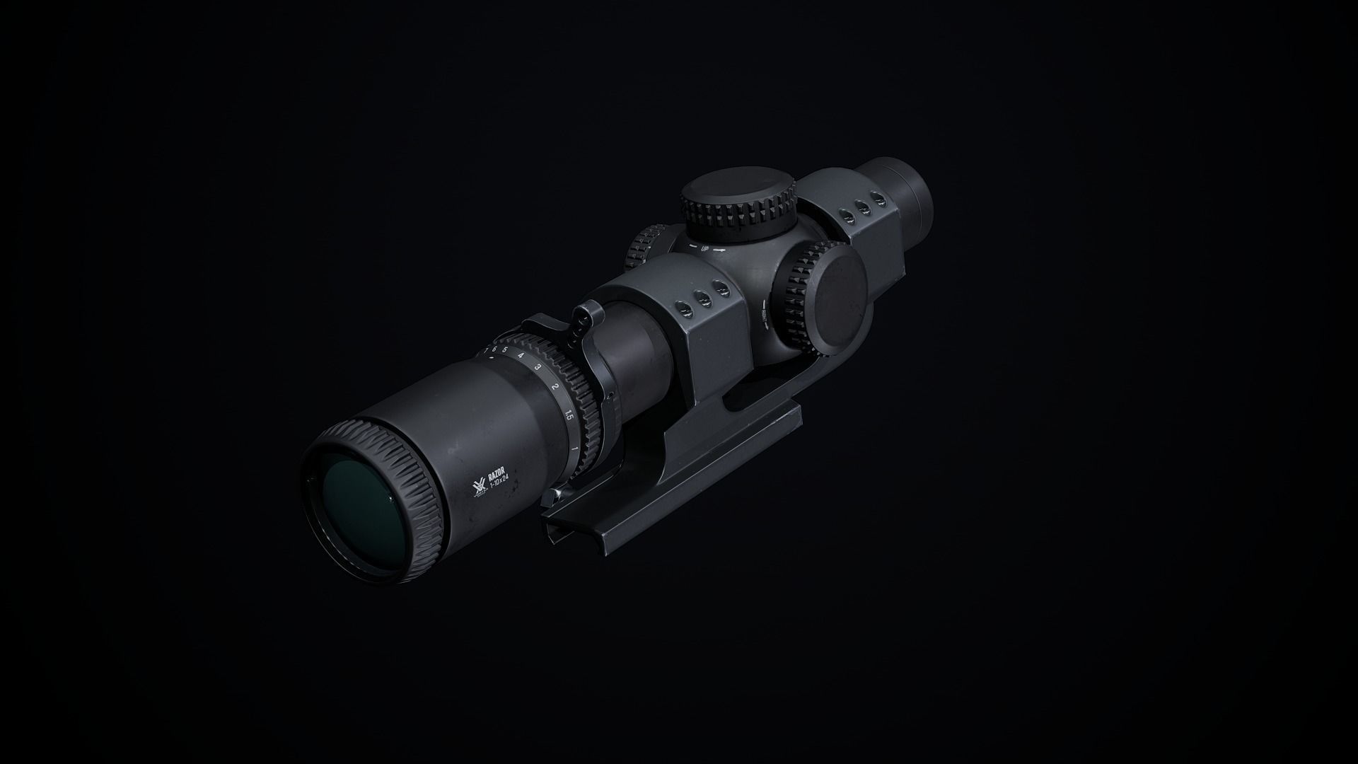 3D model Vortex Razor HD 1-10x Scope PBR VR / AR / low-poly | CGTrader