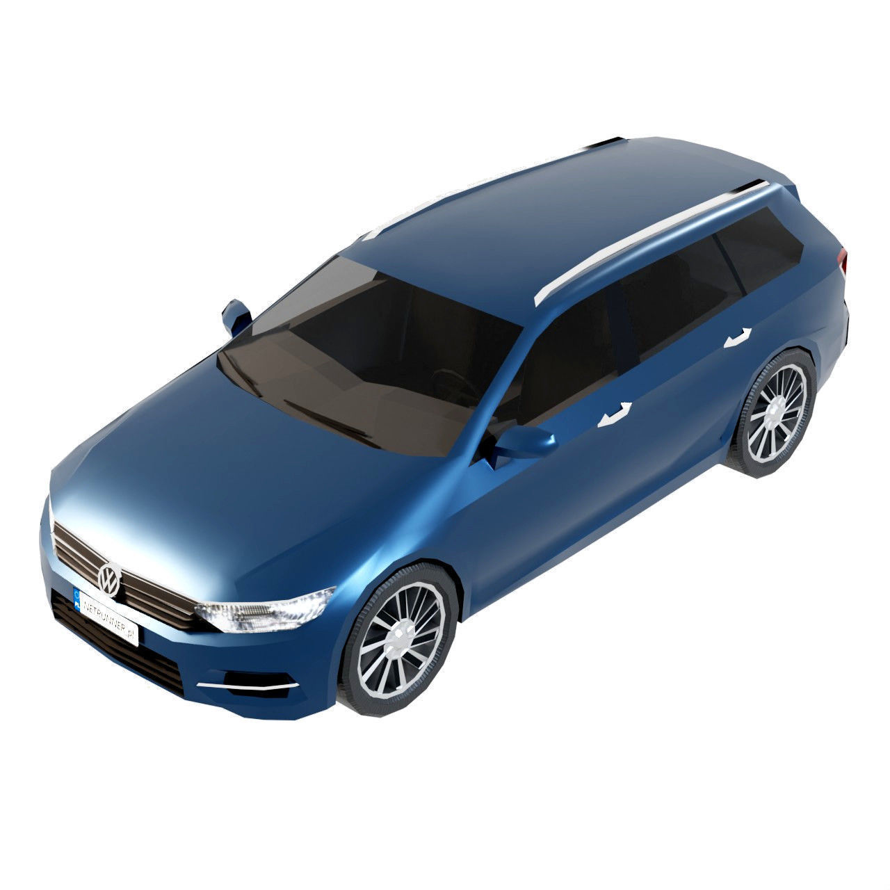 3D model Volkswagen Passat B8 Variant VR / AR / low-poly | CGTrader