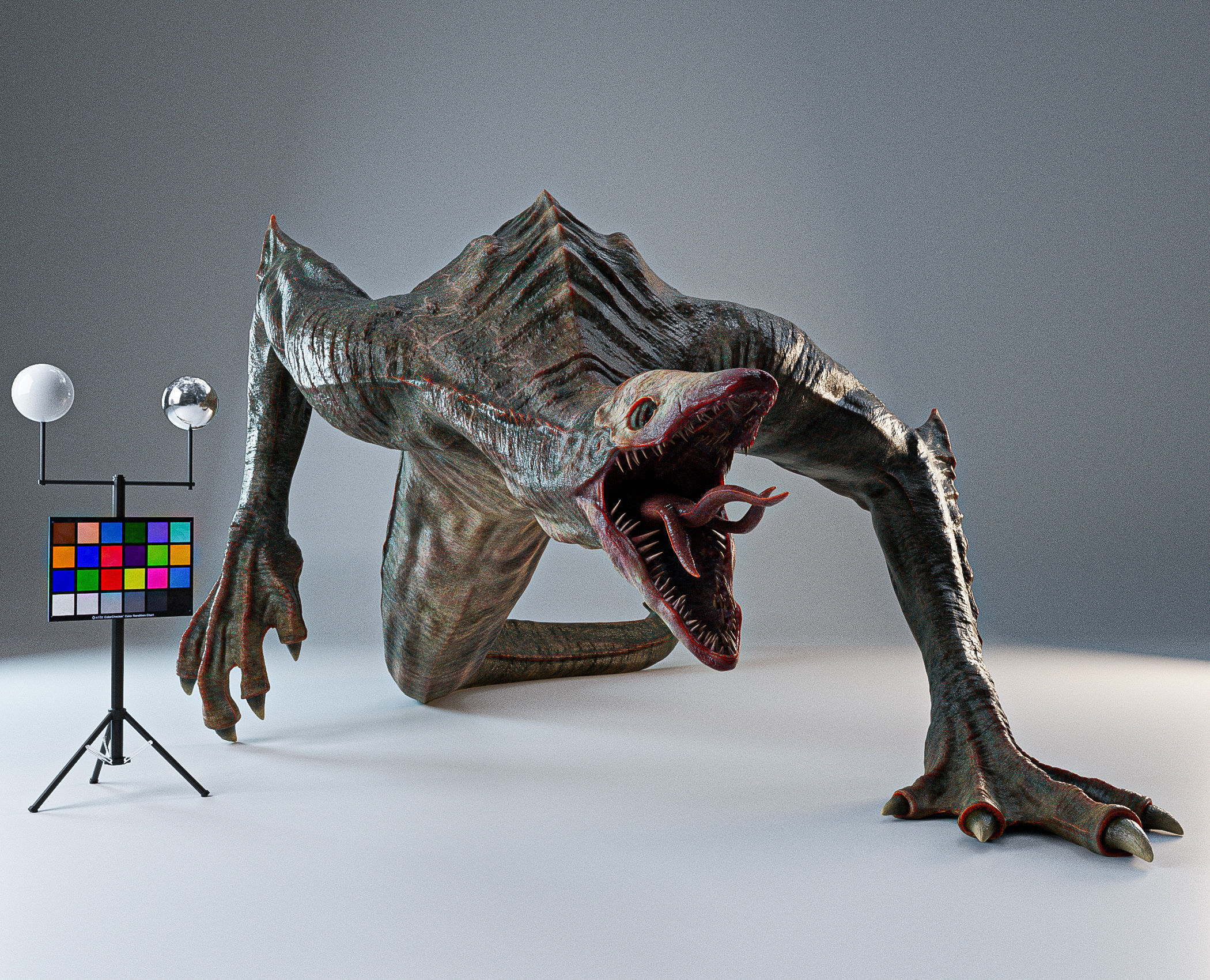 3D model Skullcrawler creature VR / AR / low-poly | CGTrader