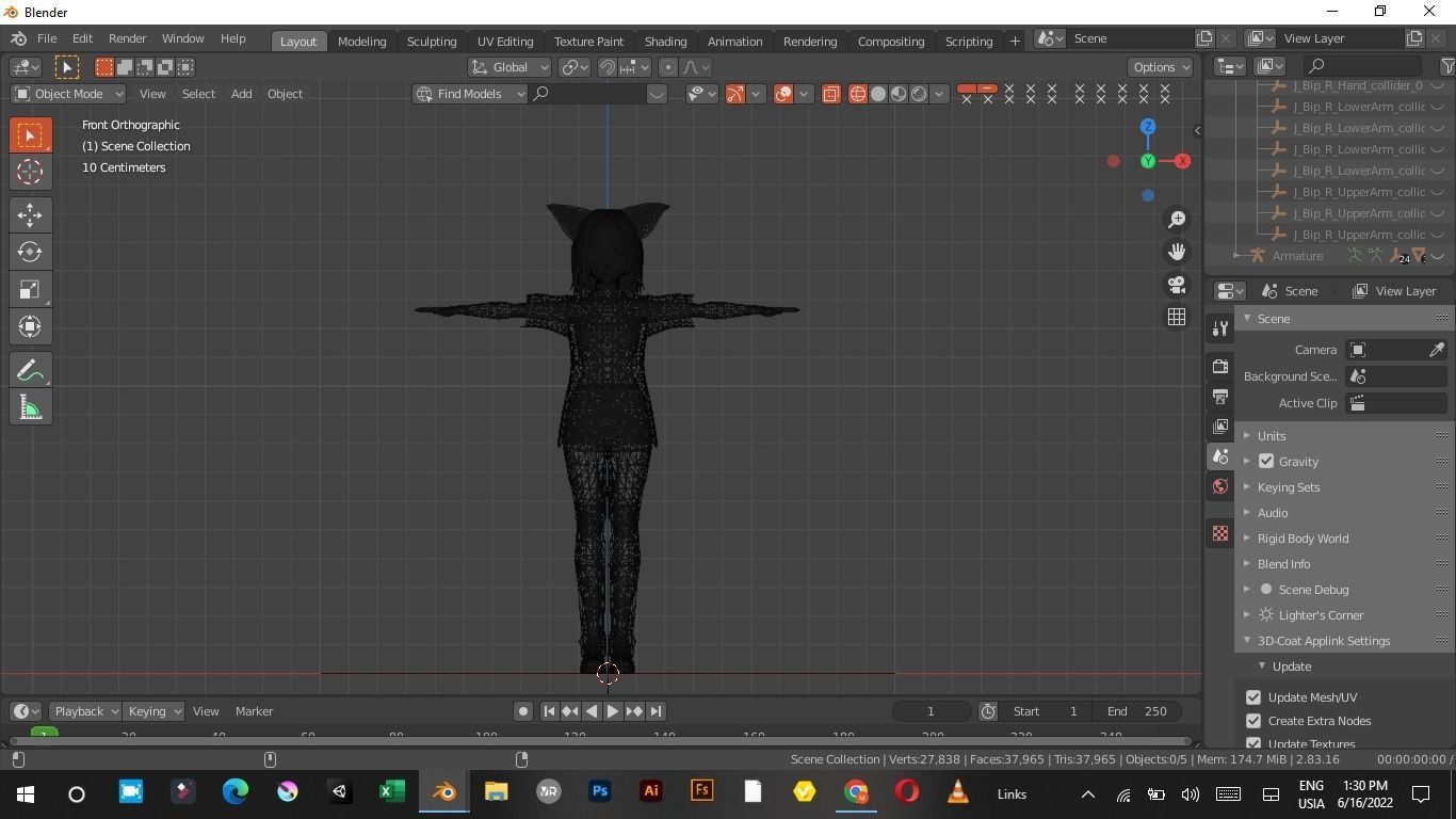 3D model 3d low poly female avatar for gaming Vtubing also for VRChat ...