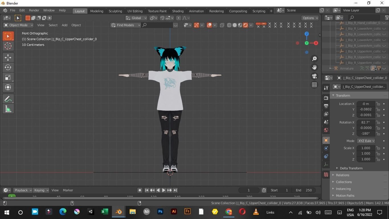 3D model 3d low poly female avatar for gaming Vtubing also for VRChat ...