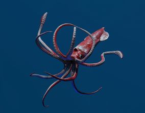 Low-poly Squid 3D Models | CGTrader