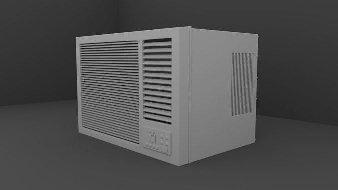Window AC 3D model | CGTrader