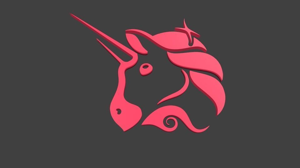 Uniswap logo 3D model | CGTrader