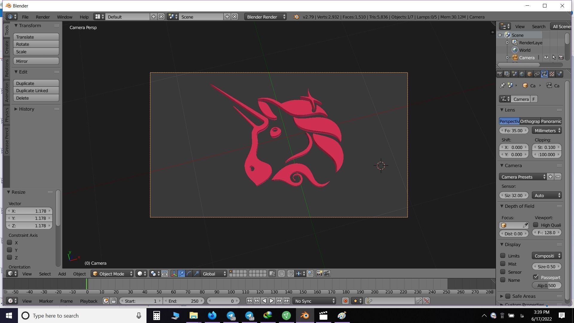 Uniswap logo 3D model | CGTrader
