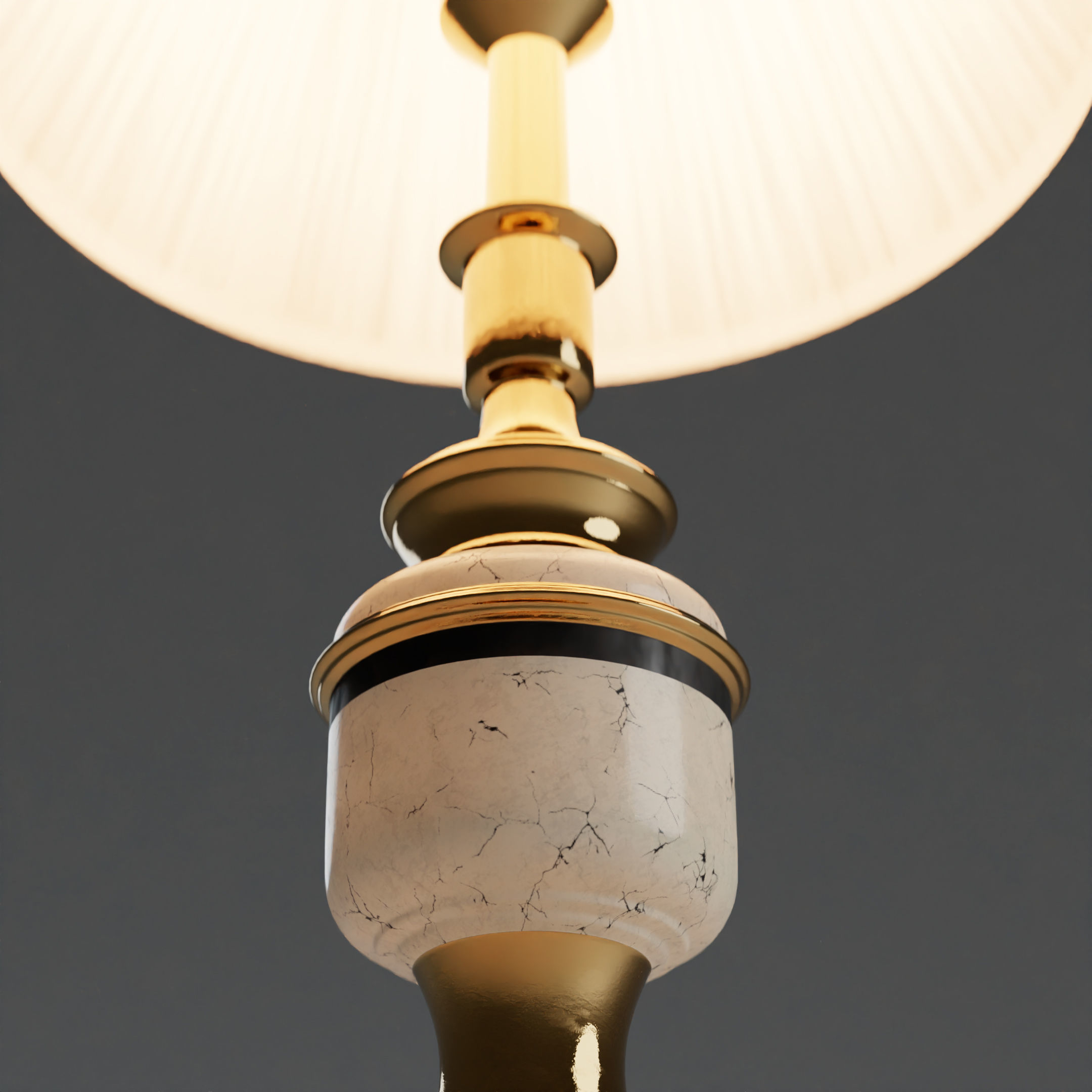 Photorealistic Vintage 1930s Stiffel Table Lamp 3D model | CGTrader