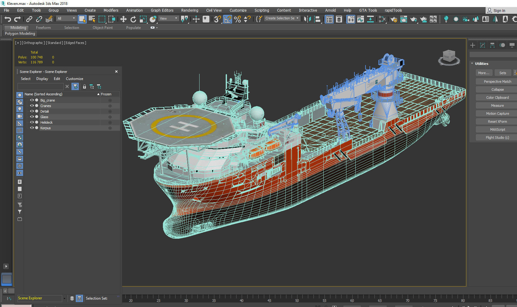 Offshore Platform Supply Vessel 3D model | CGTrader