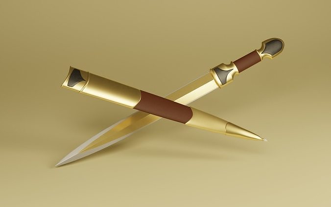 Royal Dagger free blender free 3D model | CGTrader